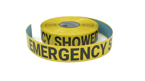 Emergency Shower - Inline Printed Floor Marking Tape | SafetyTac