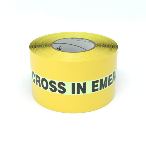 Safetytac® Glowstripe Do Not Cross In Emergency Inline Printed Floor