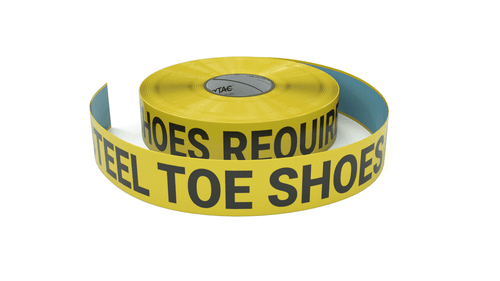 Steel Toe Shoes Required - Inline Printed Floor Marking Tape | SafetyTac