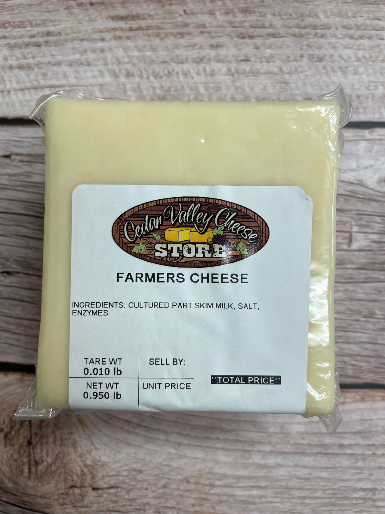 Farmers Cheese - Cedar Valley Cheese Store