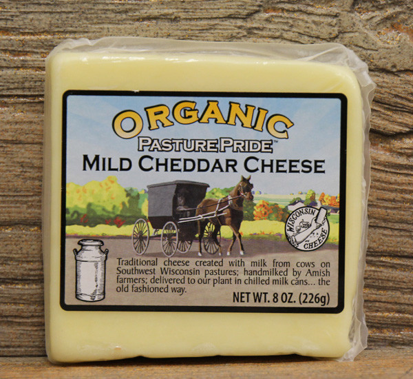 Organic Mild Cheddar - 8oz - Cedar Valley Cheese Store