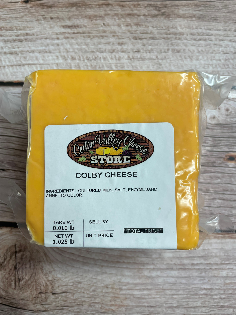 Colby Cheese 50 50 Cheese Colby Jack 5lbs. Gile Cheese Factory