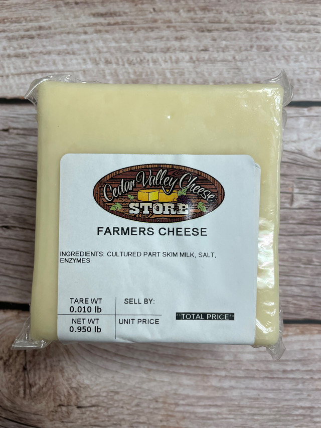 Farmers Cheese - Cedar Valley Cheese Store