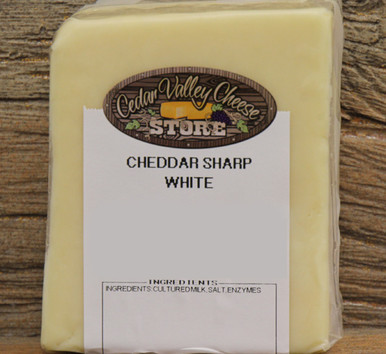 Sharp White Cheddar - Cedar Valley Cheese Store