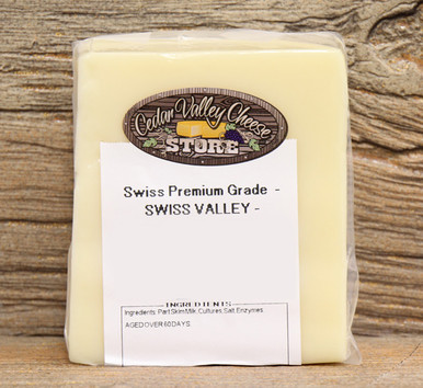 Swiss Premium Grade - Cedar Valley Cheese Store