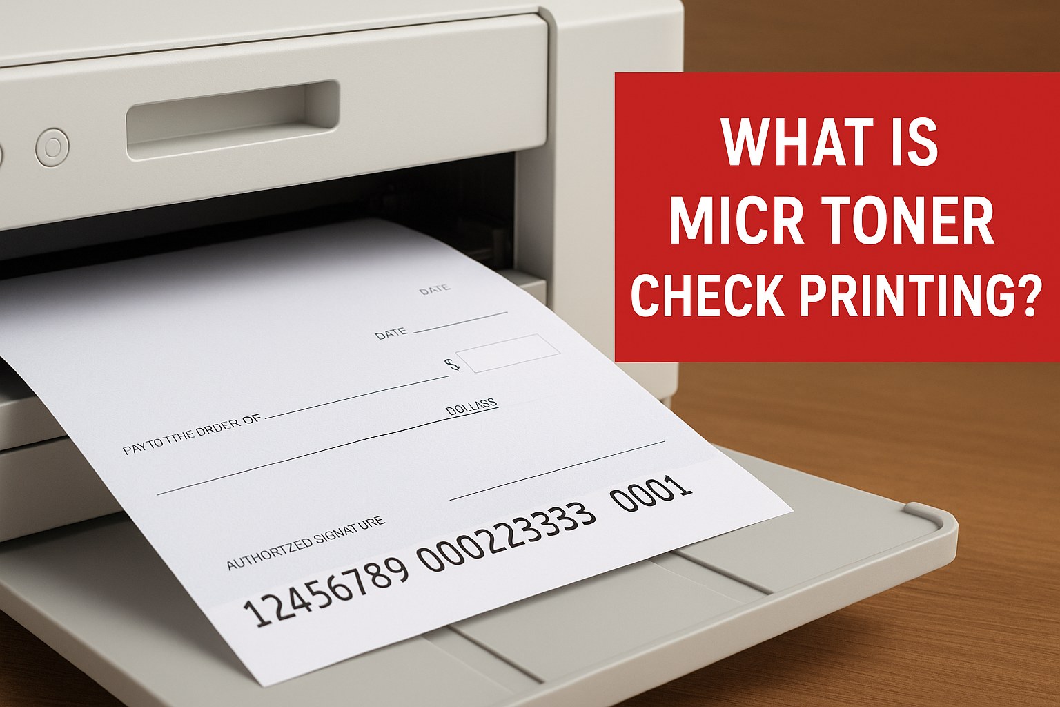 What is MICR Toner Check Printing? - Ganson Engineering