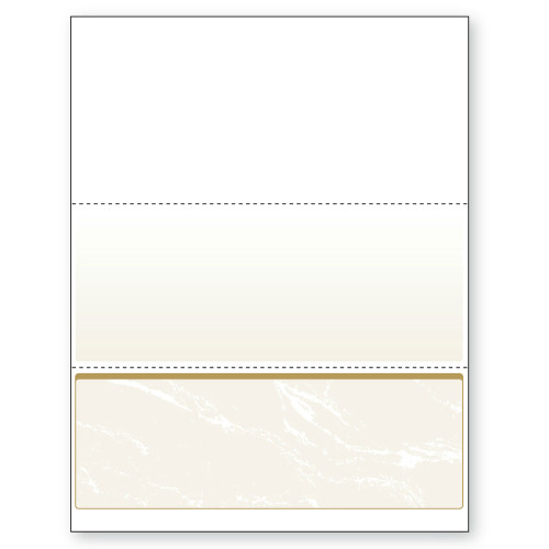 Gold Bottom Check - Secure Business Check Stock