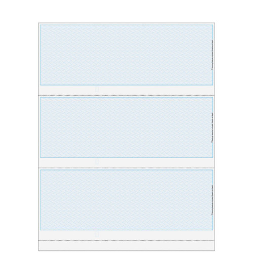 3-Up Business Checks, Herringbone Perforation 1: 3 1/2 Perforation 2: 7 ...