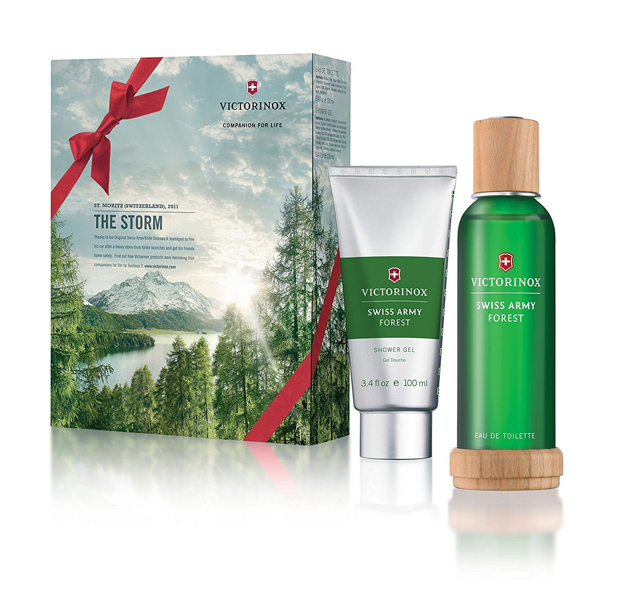 SWISS ARMY FOREST 2 PCS SET FOR MEN: 3.4 EAU DE TOILETTE SPRAY + 3.4 ...