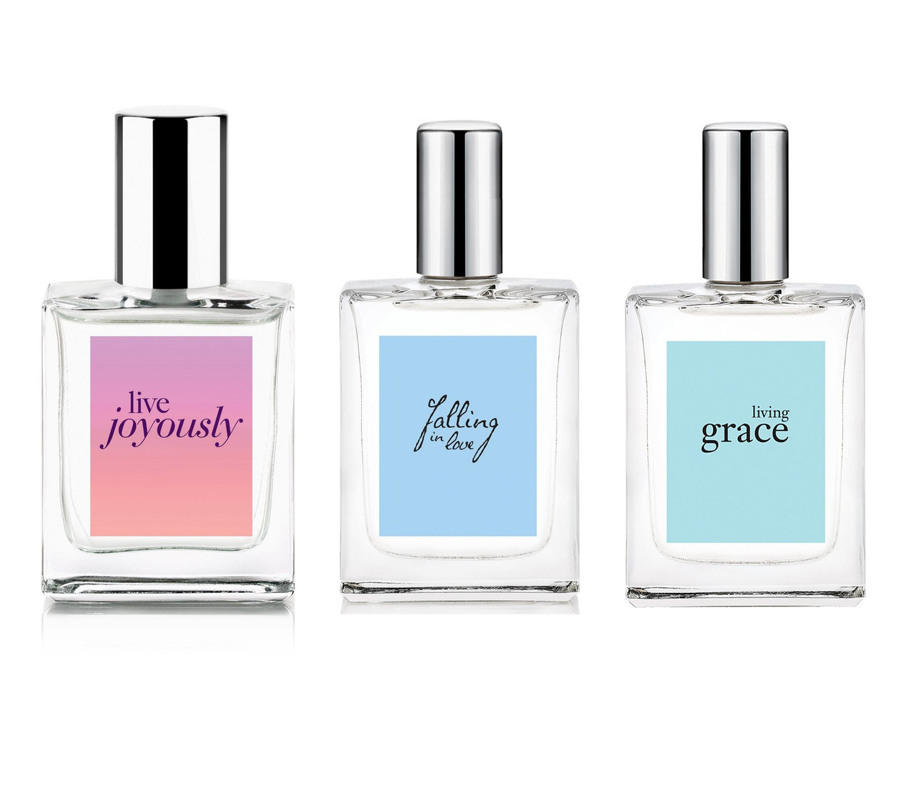 PHILOSOPHY 3 PCS MINI SET: LIVE JOYOUSLY 15 ML EDP + FALLING IN LOVE 15 ...