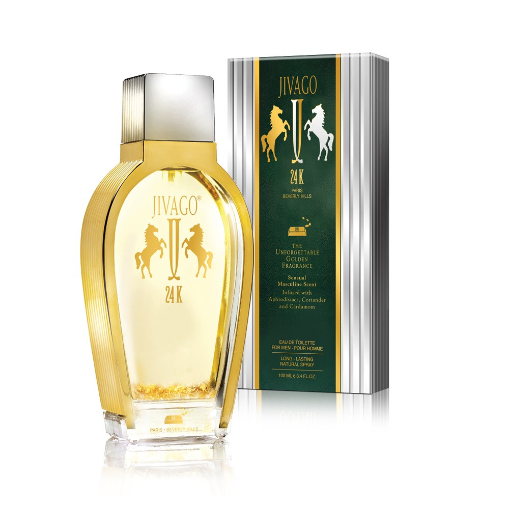 JIVAGO 24KT 3.4 EAU DE TOILETTE SPRAY FOR MEN - ScentsWorld