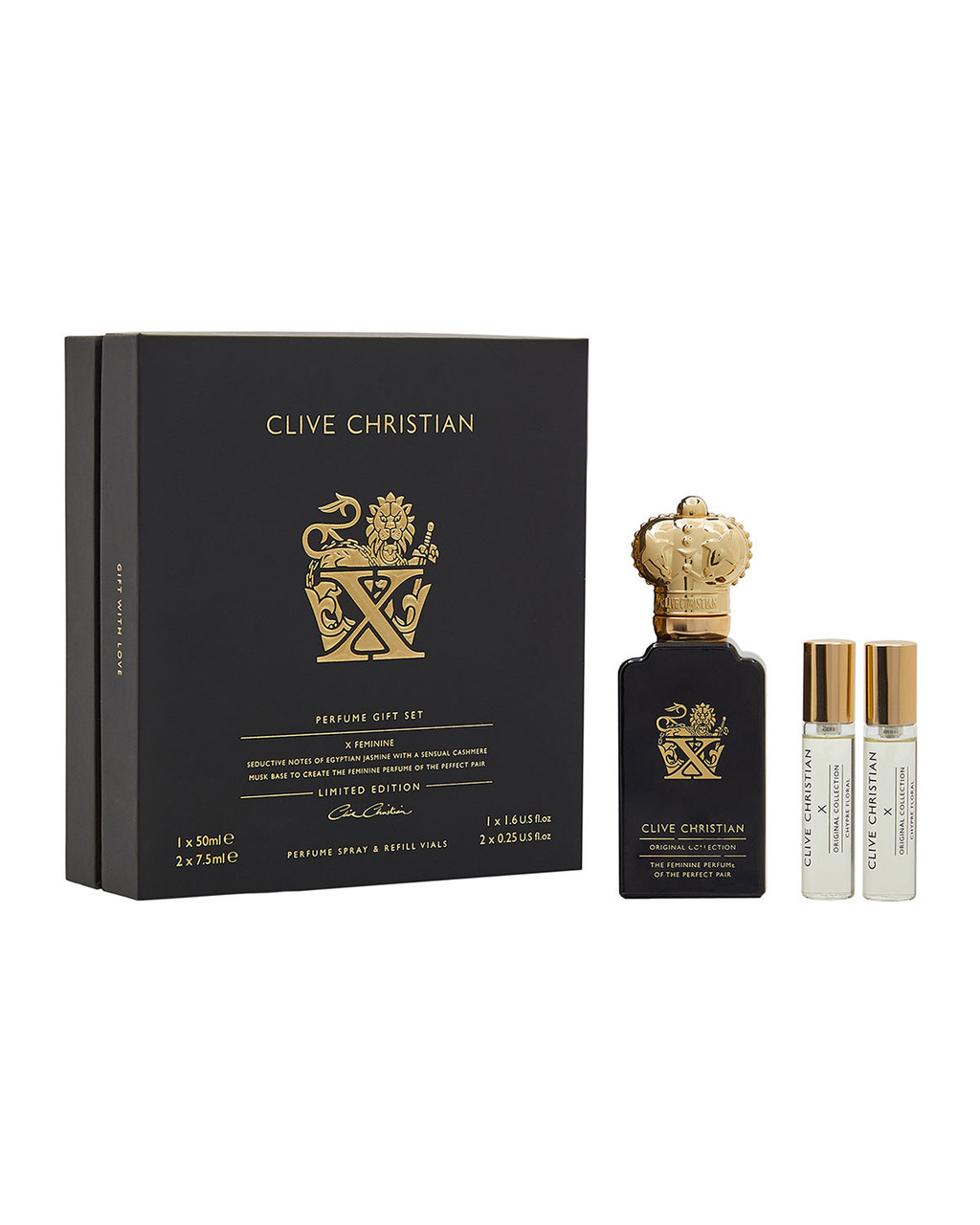 CLIVE CHRISTIAN X 3 PCS SET FOR WOMEN: 1.6 PARFUM + 2 X 0.25 PARFUM ...
