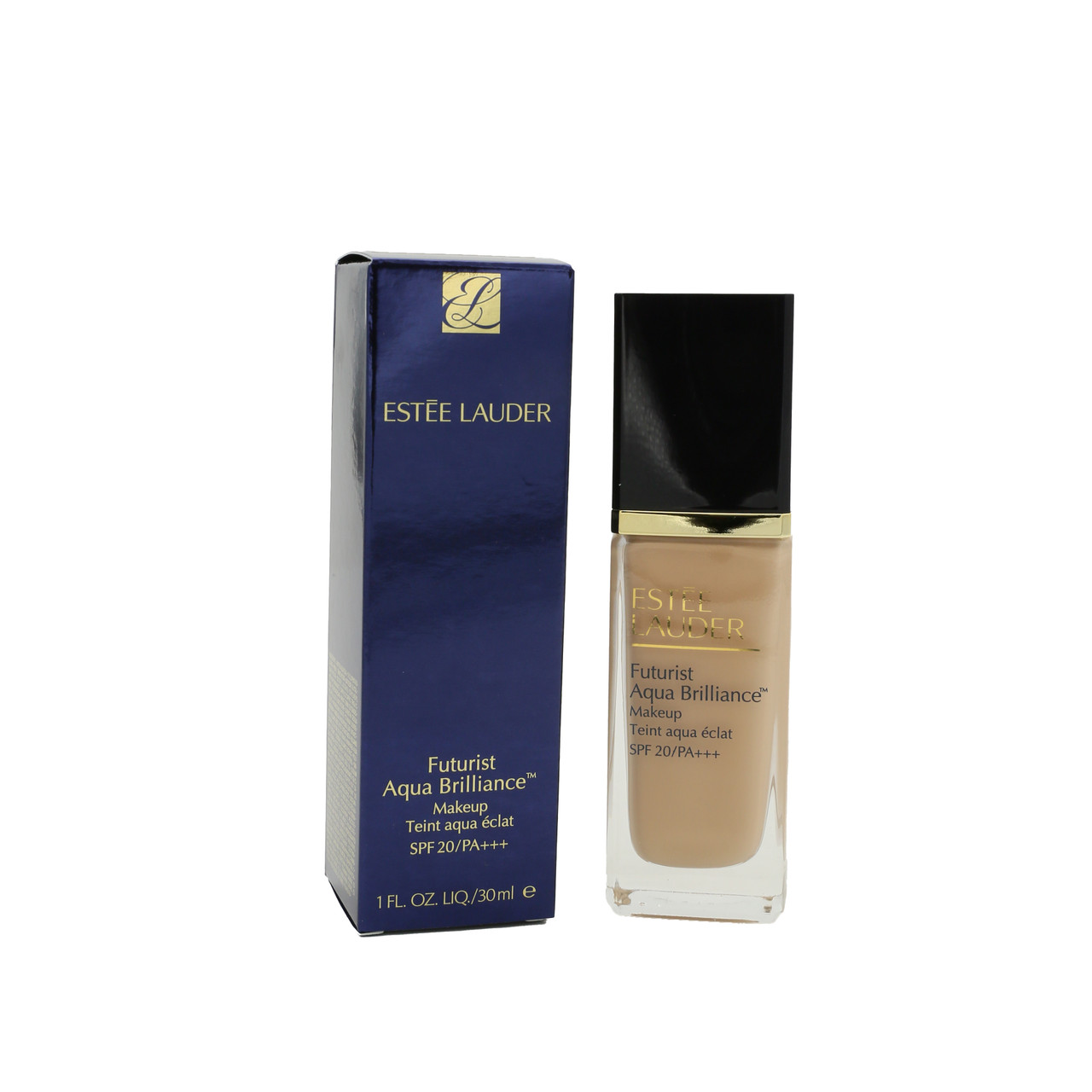 ESTEE LAUDER FUTURIST AQUA BRILLIANCE 1 OZ MAKEUP SPF 20 #2W0 WARM ...