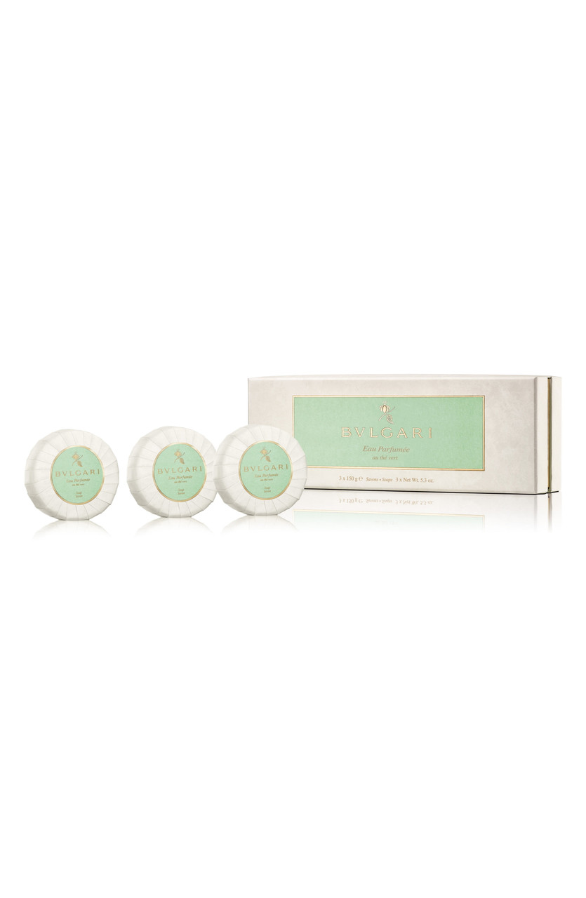 BVLGARI AU THE VERT EAU PARFUMEE 3 X 150G SOAP - ScentsWorld