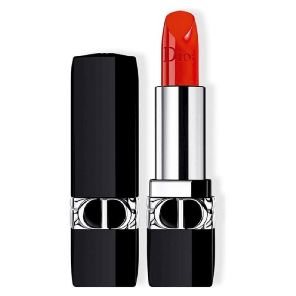 CHRISTIAN DIOR ROUGE DIOR 0.12 COUTURE COLOUR REFILLABLE SATIN LIPSTICK ...