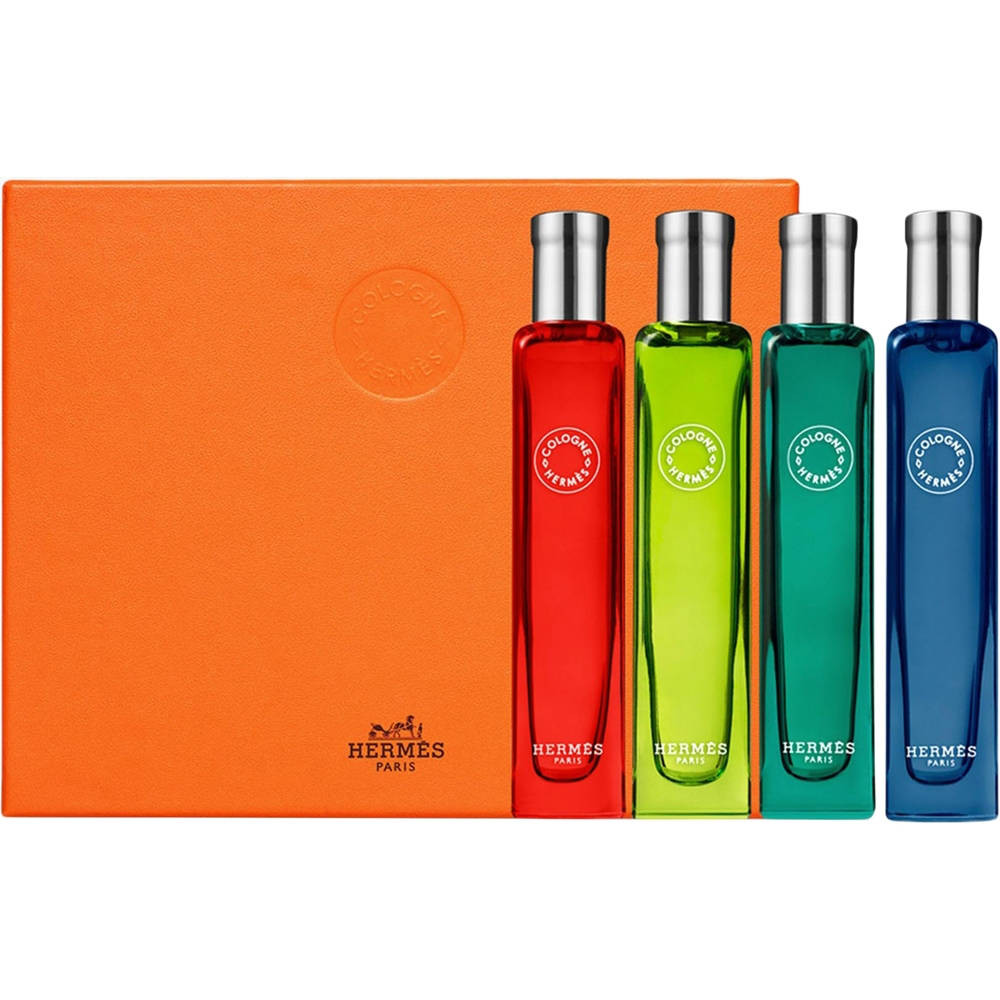 HERMES COLOGNES COLLECTION 4 PCS MINI SET: EAU D'ORANGE VERTE 0.5 OZ ...
