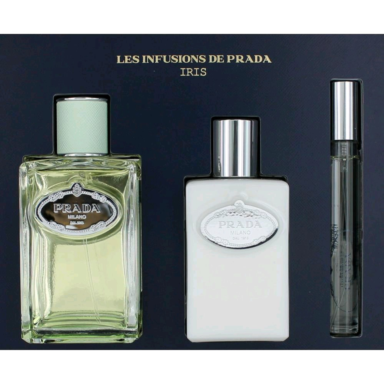 PRADA LES INFUSIONS 3 PCS SET FOR WOMEN: 3.4 EAU DE PARFUM SPRAY + 0.3 ...