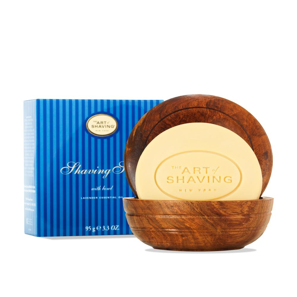 THE ART OF SHAVING LAVENDER SHAVING SOAP WITH BOWL 3.3 OZ - ScentsWorld