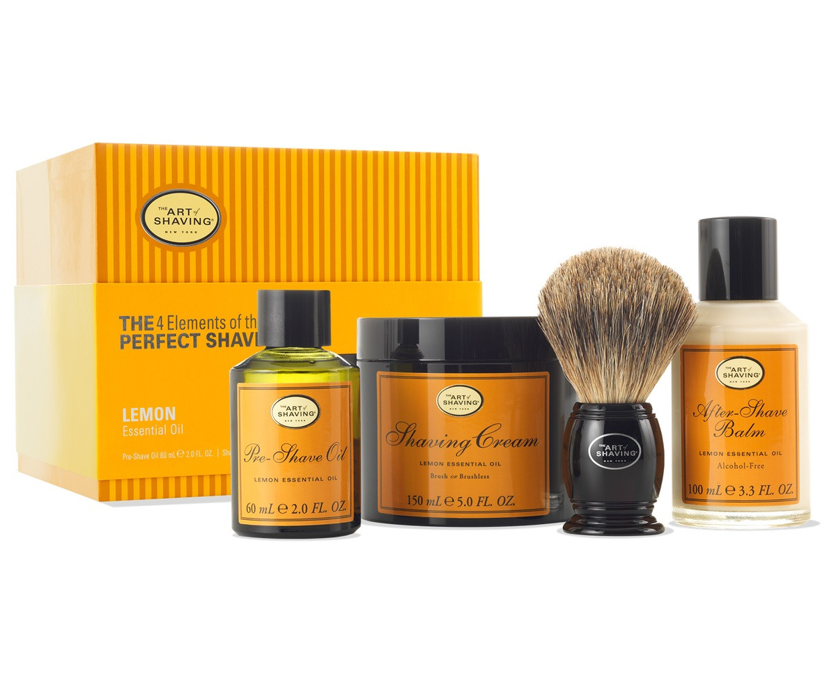 THE ART OF SHAVING LEMON THE 4 ELEMENTS OF THE PERFECT SHAVE: PRE-SHAVE ...