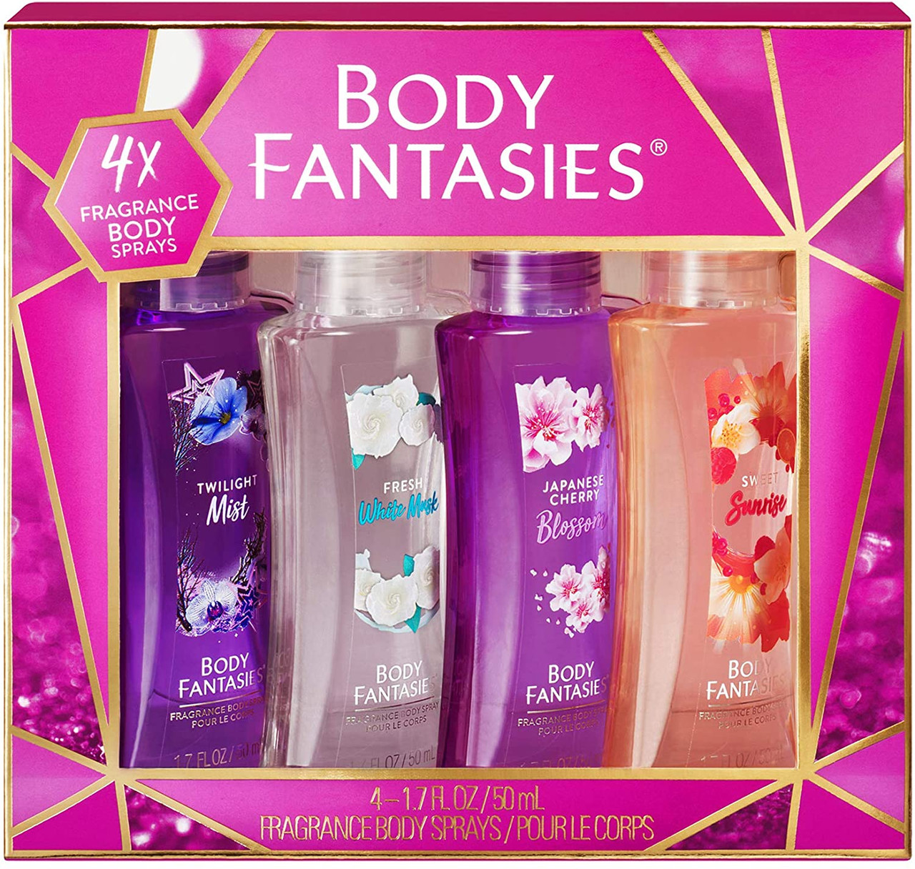 BODY FANTASIES 4 X 1.7 BODY SP FOR WOMEN: TWILIGHT MIST + JAPANESE ...