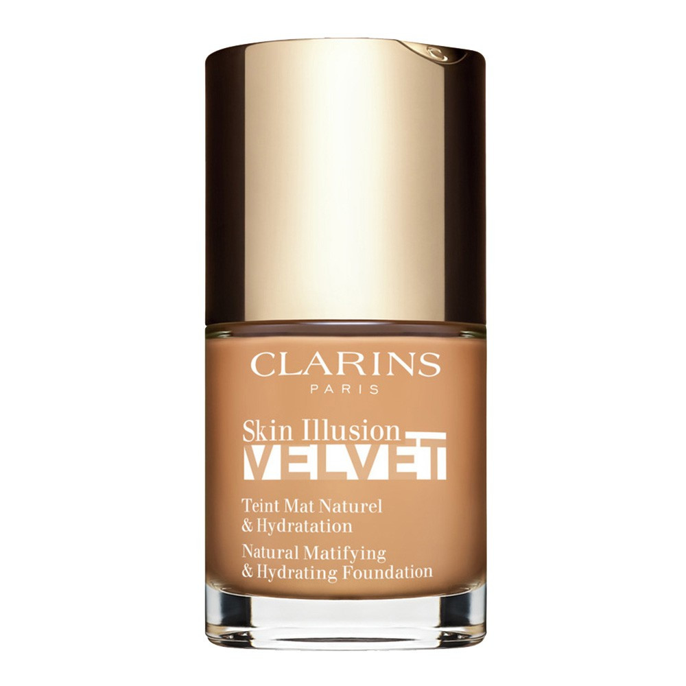 CLARINS 1 OZ SKIN ILLUSION VELVET FOUNDATION #112C AMBER - ScentsWorld
