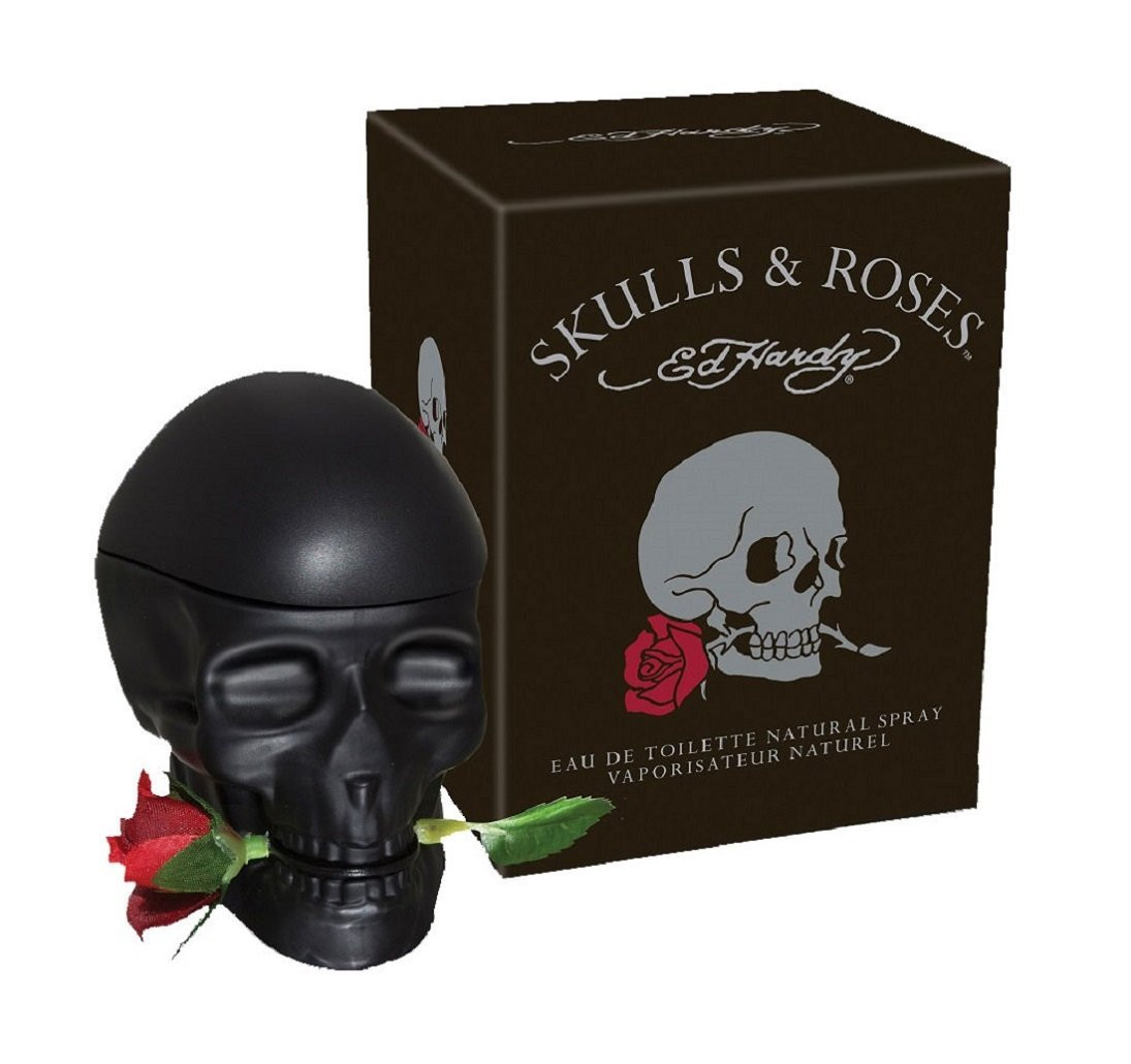 ED HARDY SKULLS & ROSES 2.5 EAU DE TOILETTE SPRAY FOR MEN - ScentsWorld