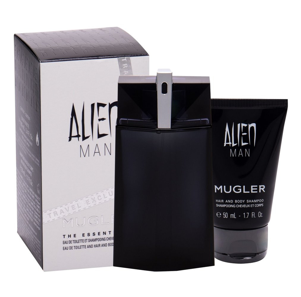 ALIEN MAN 2 PCS SET: 3.4 EAU DE TOILETTE REFILLABLE SPRAY + 1.7 SHAMPOO ...