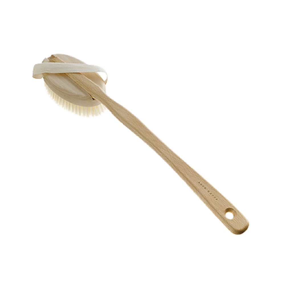 ACCA KAPPA 1 PC BEECH WOOD BATH BRUSH - ScentsWorld