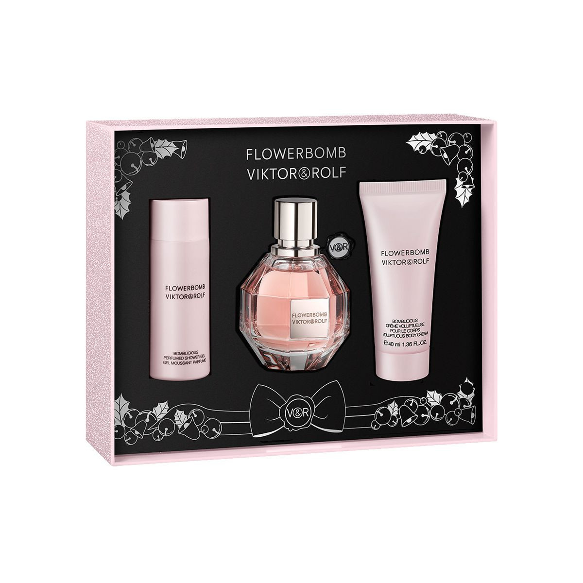 FLOWERBOMB V&R 3 PCS SET: 1.7 EAU DE PARFUM SPRAY + 1.7 SHOWER GEL + 1. ...