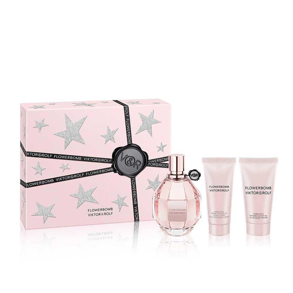 FLOWERBOMB V&R 3 PCS SET: 3.4 EAU DE PARFUM SPRAY + 1.7 SHOWER GEL + 1. ...