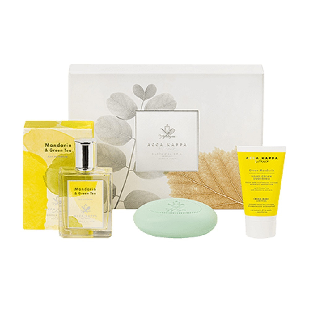 ACCA KAPPA MANDARIN & GREEN TEA 3 PCS GIFT SET: 3.3 EAU DE PARFUM + 5.3 ...