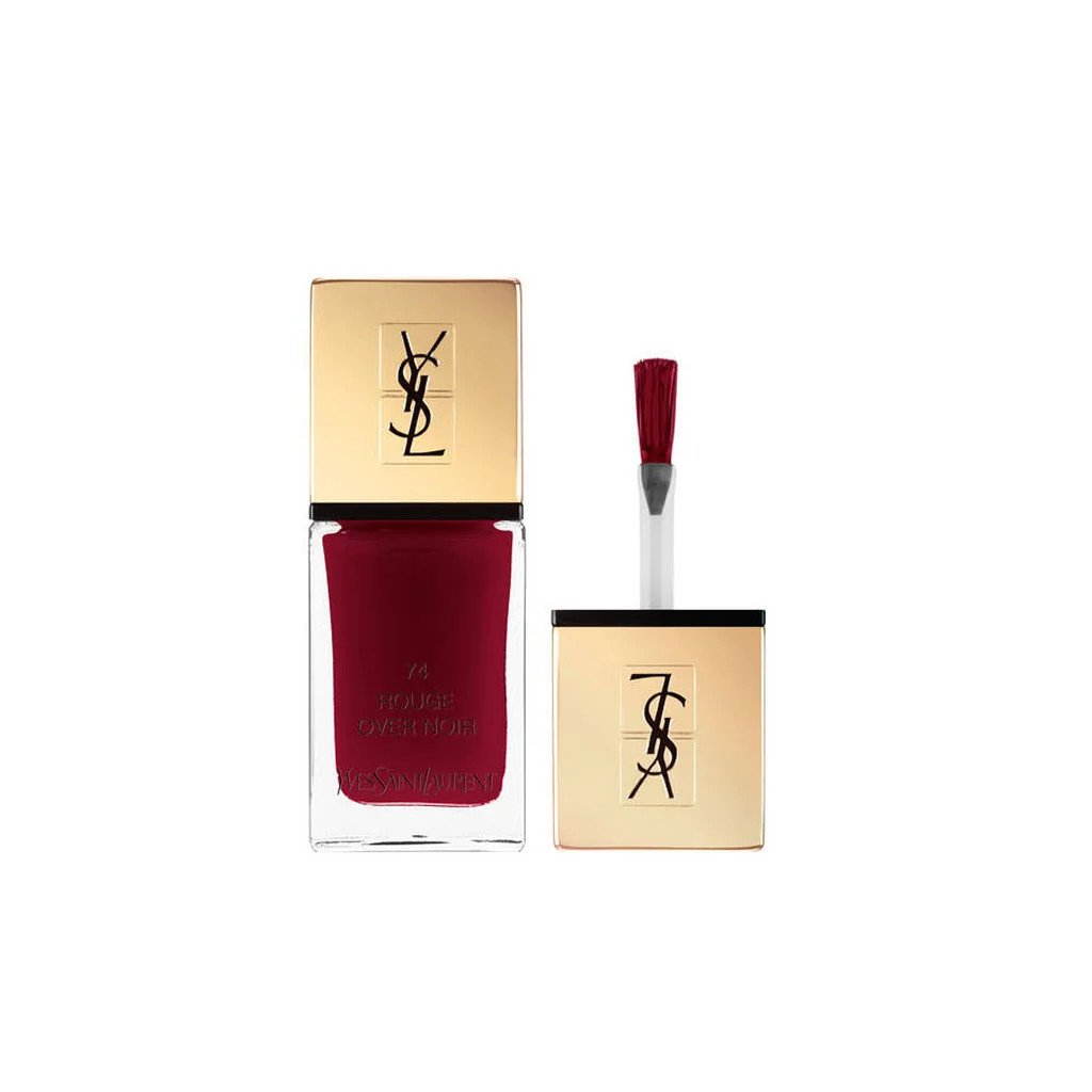 YSL LA LAQUE COUTURE 0.34 NAIL POLISH #74 ROUGE OVER NOIR - ScentsWorld