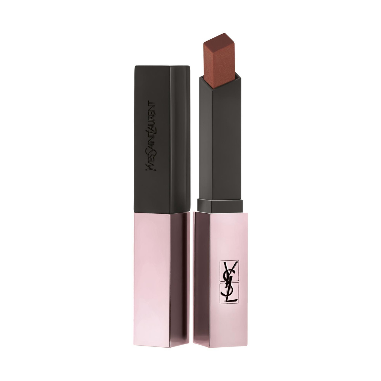 YSL THE SLIM GLOW 0.07 MATTE LIPSTICK #212 EQUIVOCAL BROWN - ScentsWorld