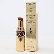 YSL ROUGE VOLUPTE SHINE 0.15 #121 BEIGE SATIN FOR WOMEN - ScentsWorld