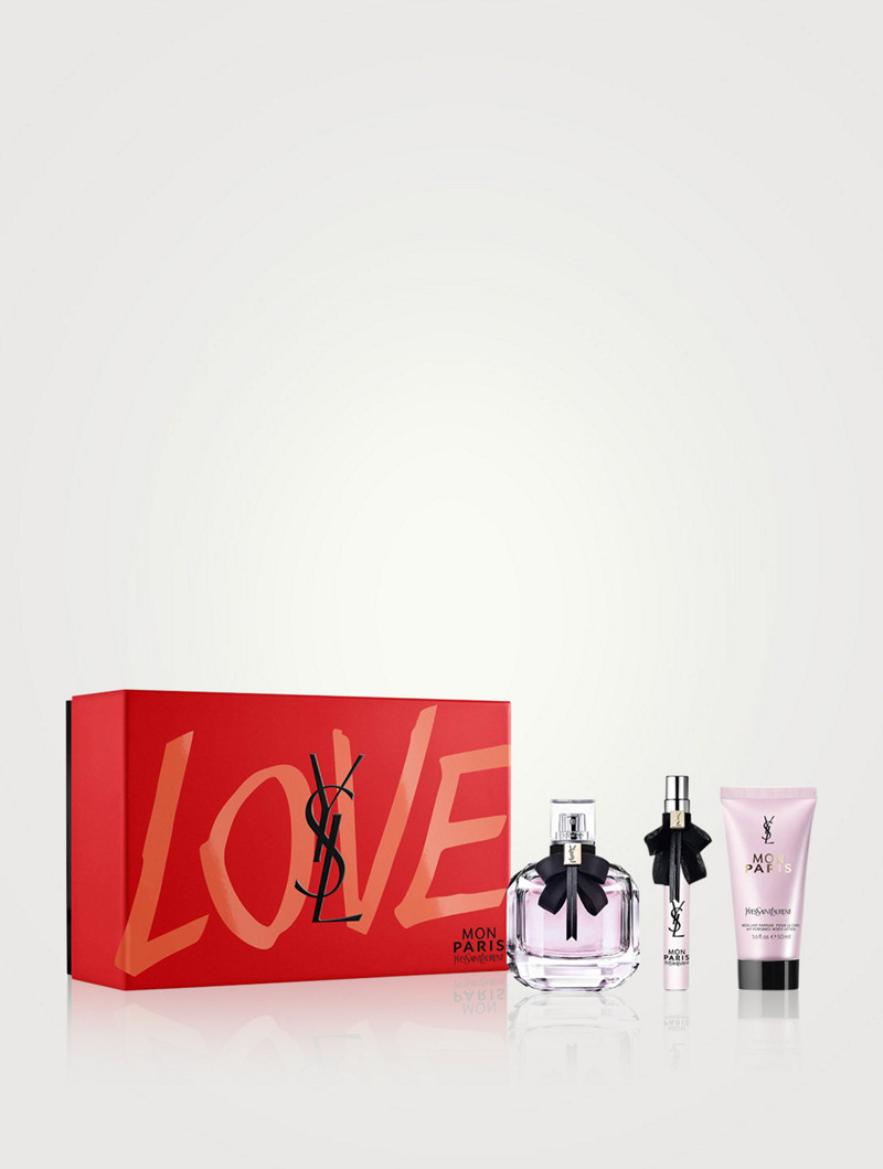 YSL MON PARIS 3 PCS SET: 3 OZ EAU DE PARFUM SPRAY + 0.33 EAU DE PARFUM ...