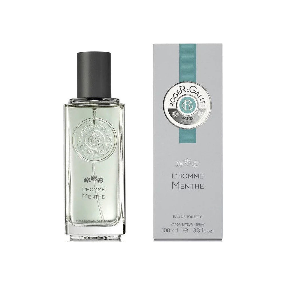 ROGER & GALLET L'HOMME MENTHE 3.3 EAU DE TOILETTE SPRAY FOR MEN ...