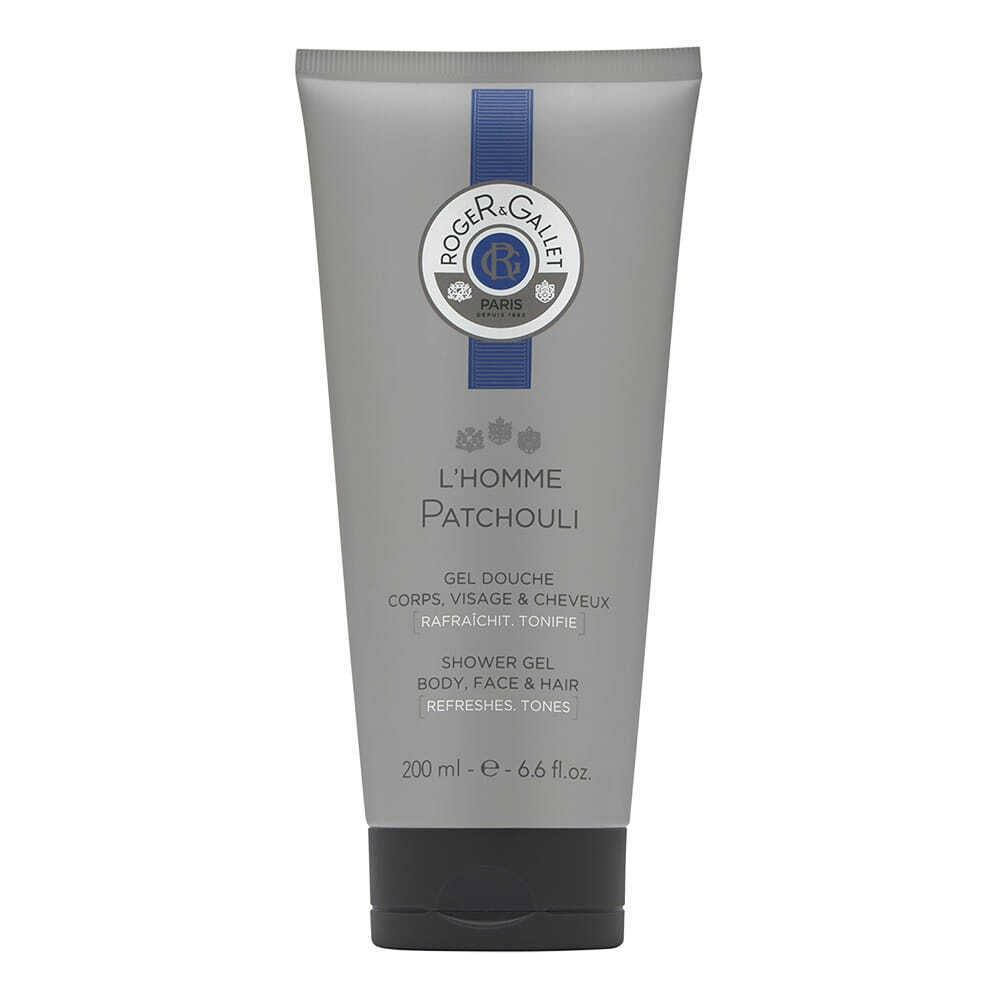 ROGER & GALLET L'HOMME PATCHOULI 6.6 SHOWER GEL FOR MEN - ScentsWorld