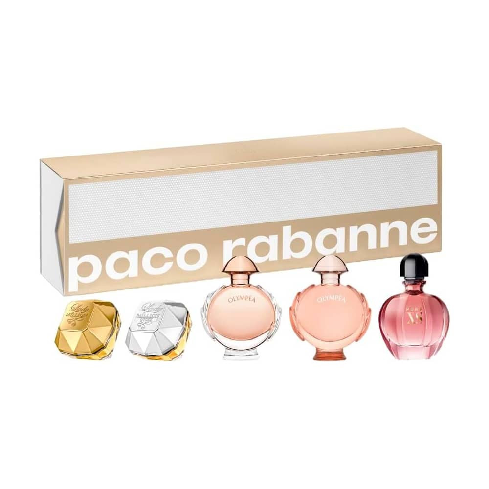 PACO RABANNE 5 PCS MINI SET FOR WOMEN: LADY MILLION 5 ML EAU DE PARFUM ...