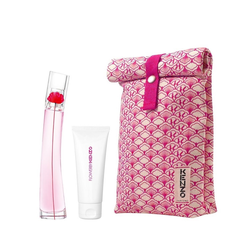 KENZO FLOWER POPPY BOUQUET 3 PCS SET FOR WOMEN: 1.7 EAU DE PARFUM SPRAY ...