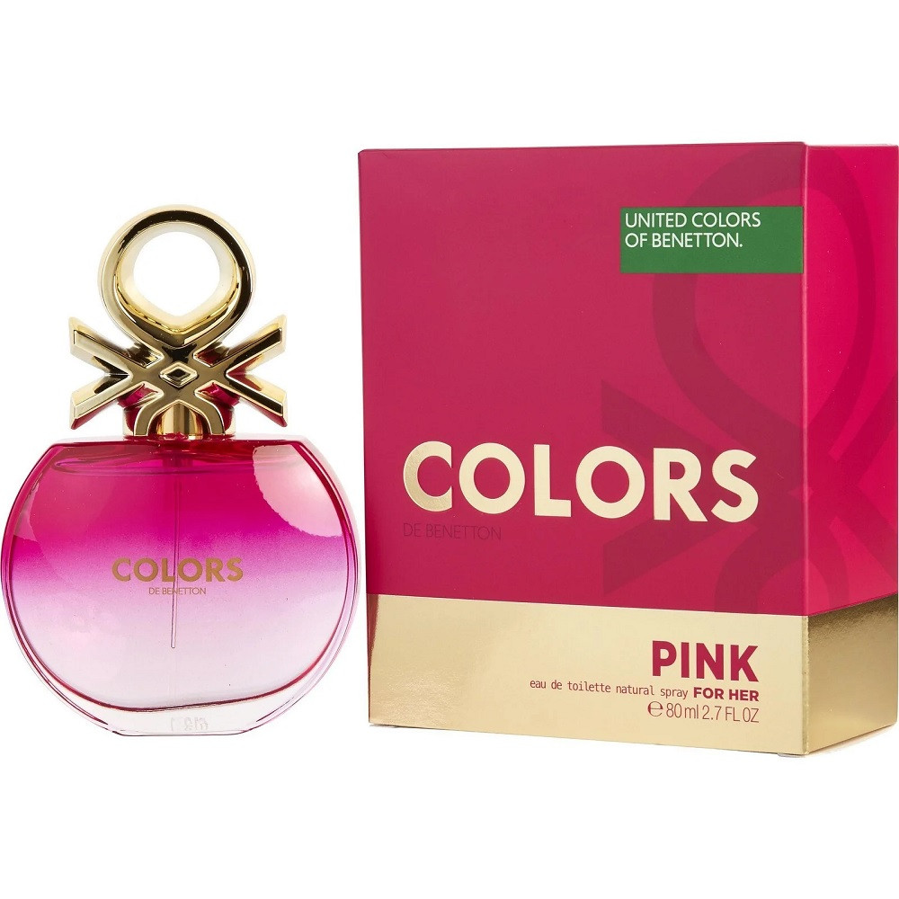 BENETTON COLORS PINK 2.7 EAU DE TOILETTE SPRAY FOR WOMEN - ScentsWorld