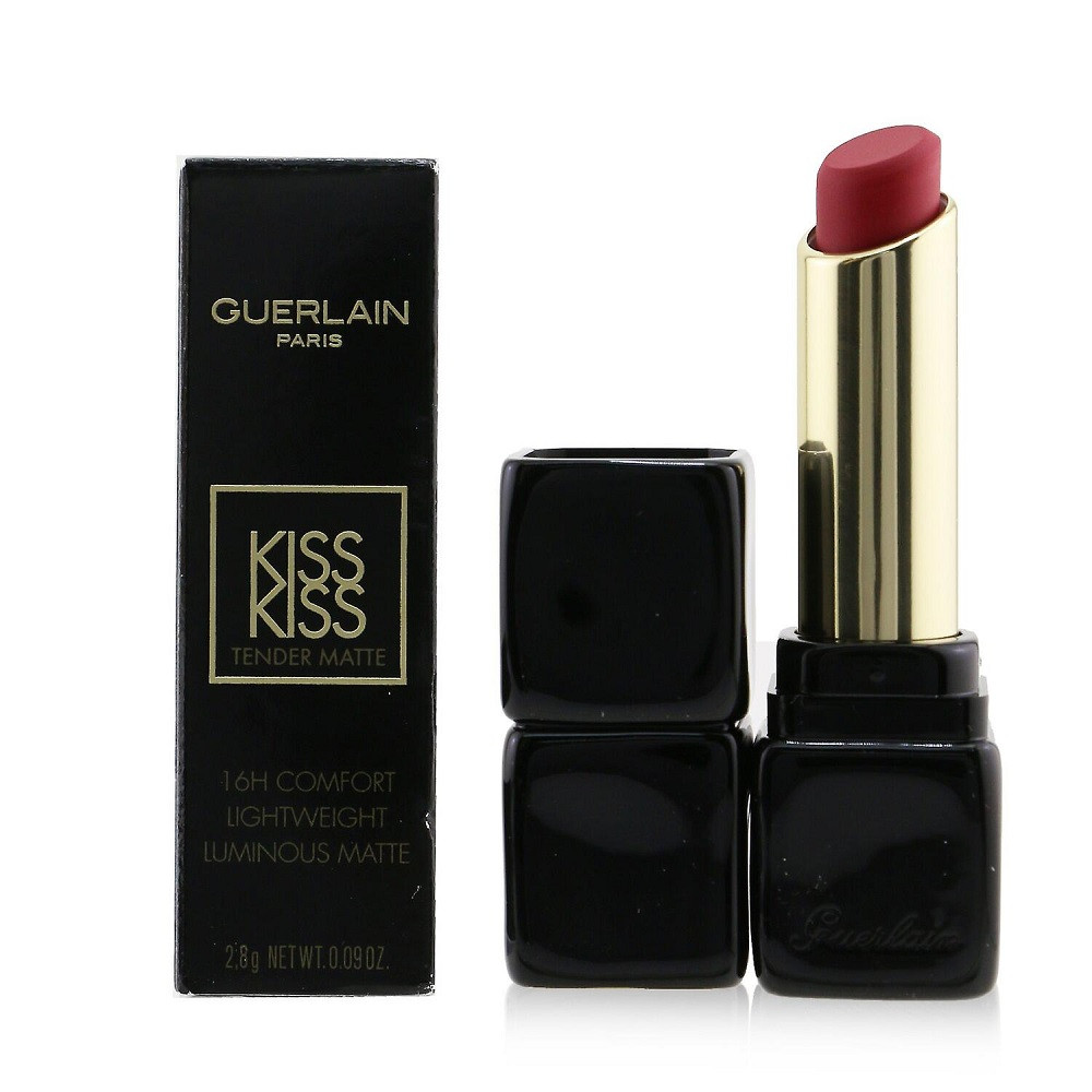 GUERLAIN KISSKISS 0.09 TENDER MATTE LIPSTICK #360 MISS PINK - ScentsWorld