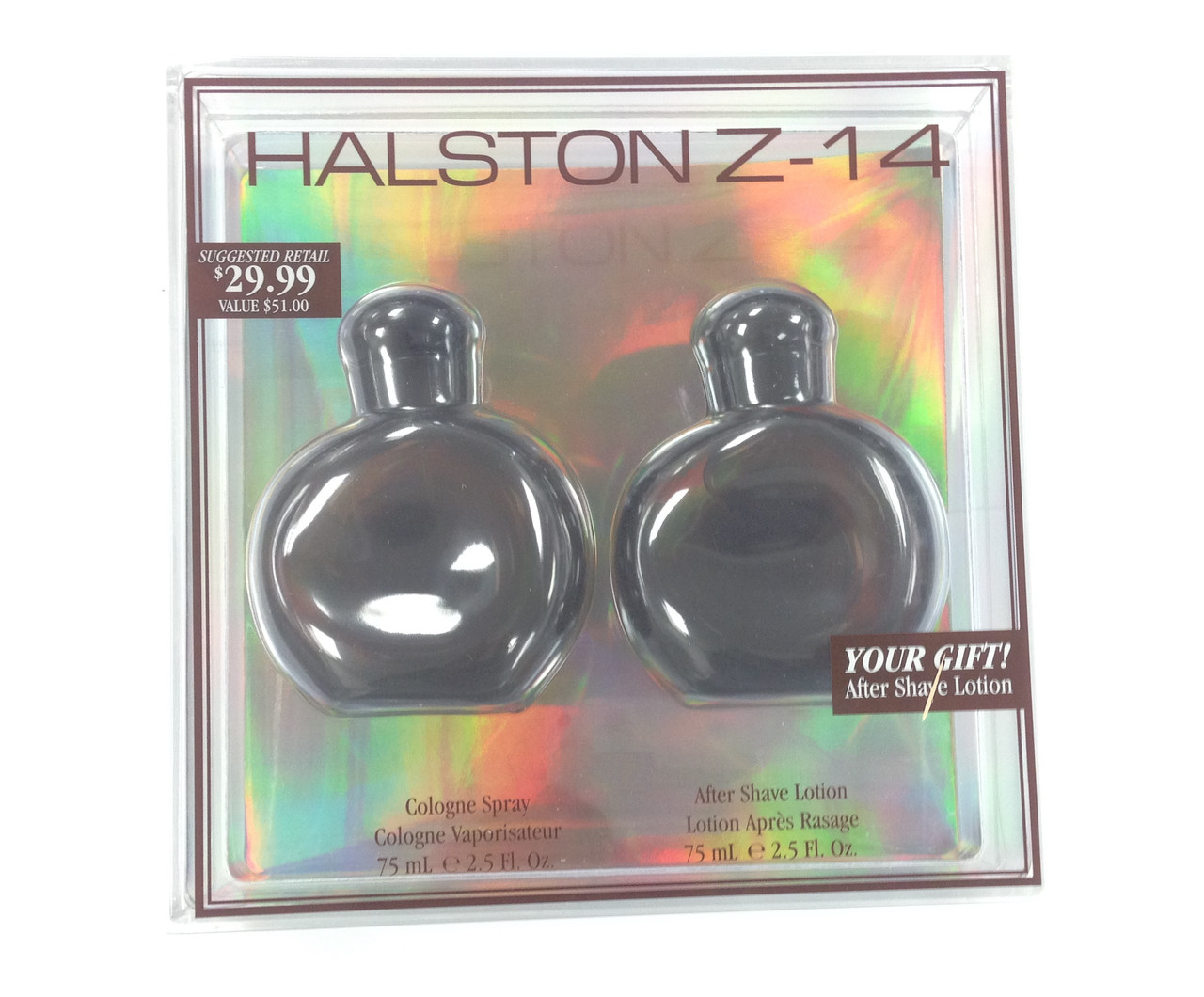 HALSTON Z-14 2 PCS SET: 2.5 COL SP + 2.5 AFTER SHAVE LOTION - ScentsWorld
