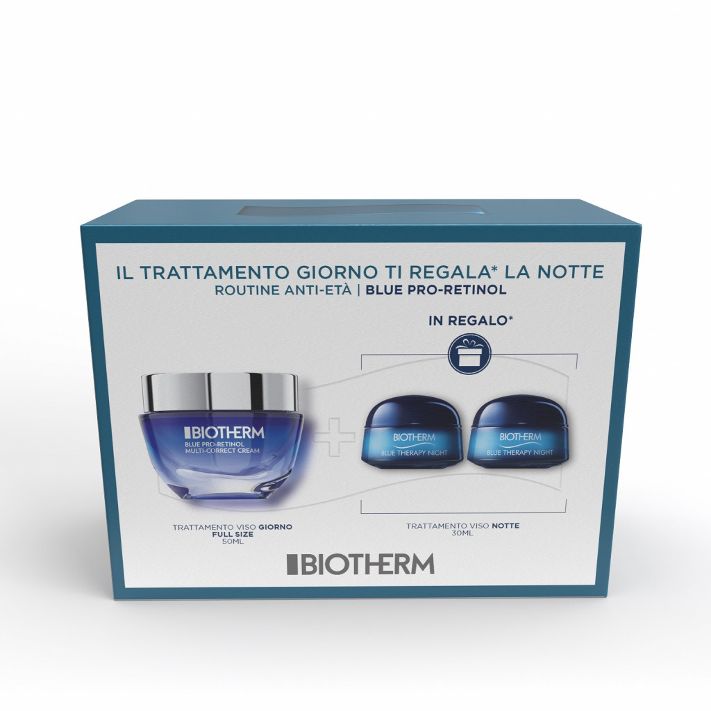 BIOTHERM BLUE PRO-RETINOL 3 PCS SET: 1.7 MULTI-CORRECT CREAM + 0.5 BLUE ...