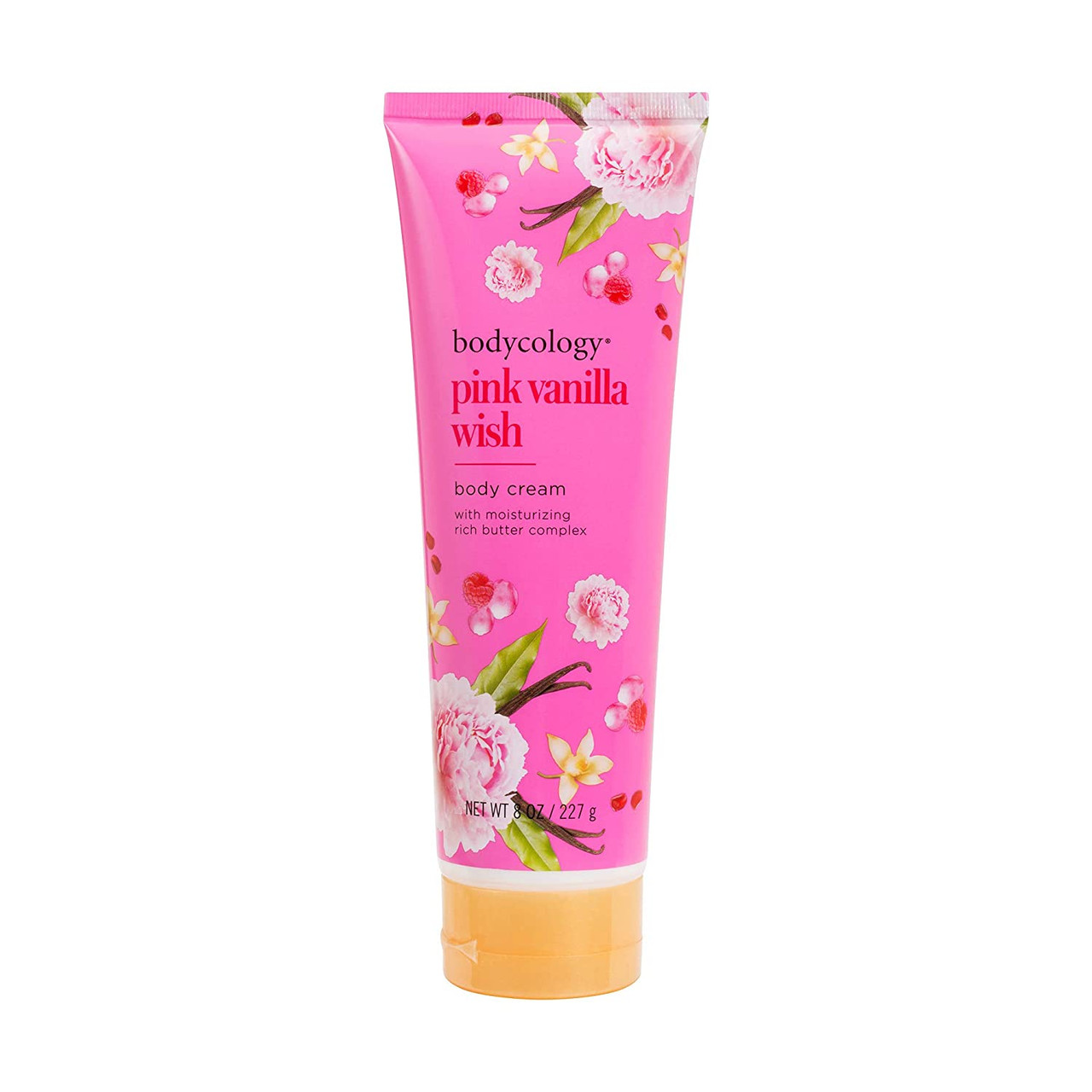 BODYCOLOGY PINK VANILLA WISH 8 OZ BODY CREAM - ScentsWorld