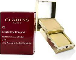 CLARINS EVERLASTING COMPACT FOUNDATION SPF 9 0.3 #105 NUDE FOR WOMEN ...