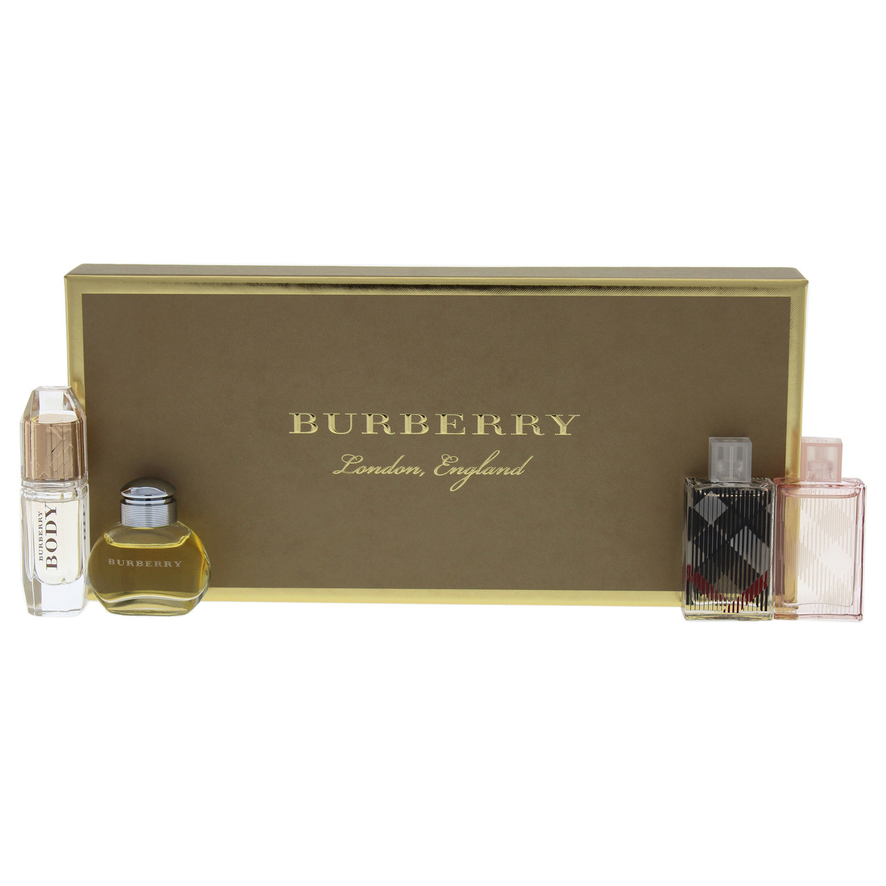 BURBERRY 4 PCS MINI SET FOR WOMEN: BODY 4.5 ML EAU DE PARFUM + CLASSIC ...