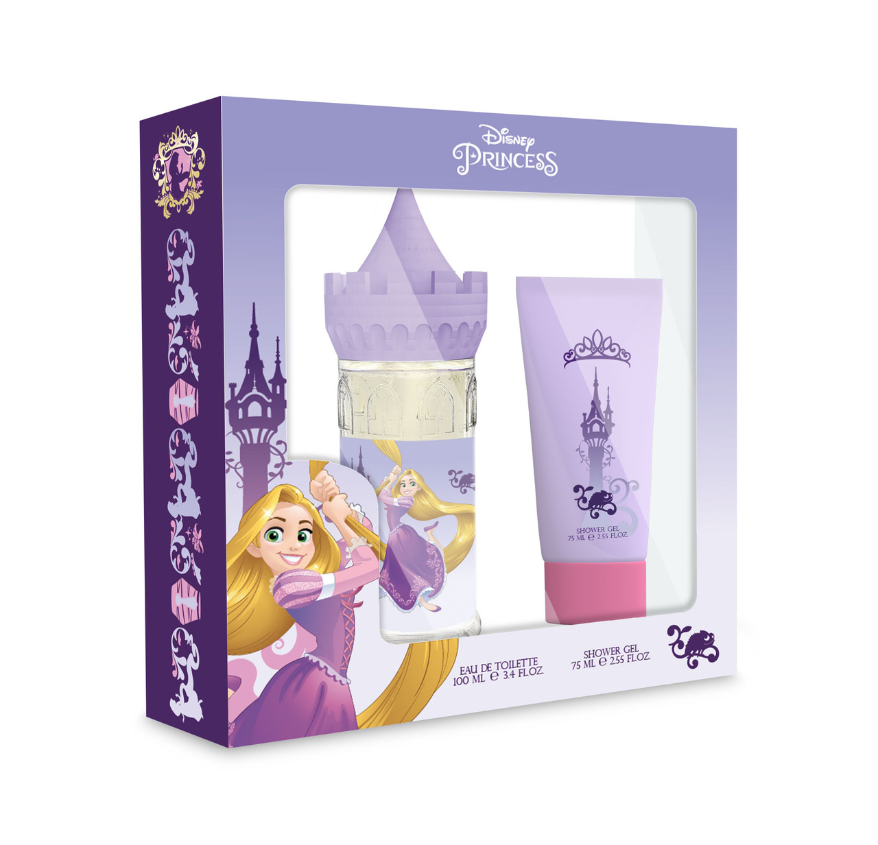 DISNEY RAPUNZEL 2 PCS SET: 3.4 EAU DE TOILETTE SPRAY + 2.5 SHOWER GEL ...