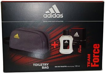 ADIDAS TEAM FORCE 2 PCS SET: 3.4 SP + TOILETRY BAG - ScentsWorld