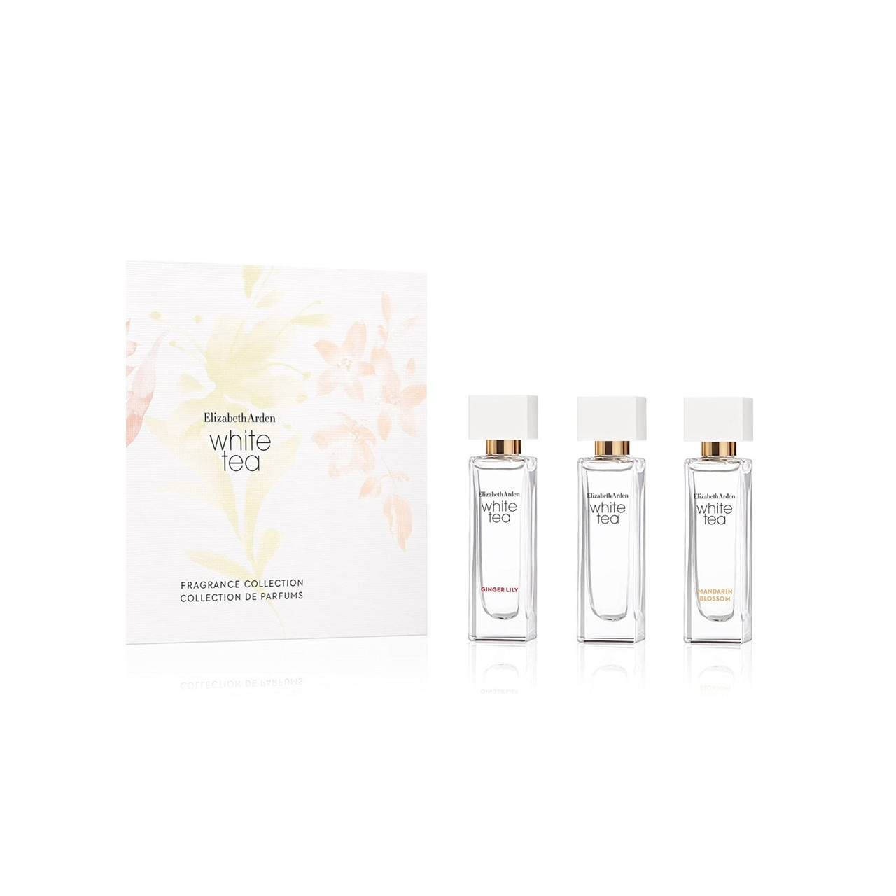 WHITE TEA 3 PCS X 0.33 EAU DE TOILETTE SPRAY MINI SET FOR WOMEN: GINGER ...