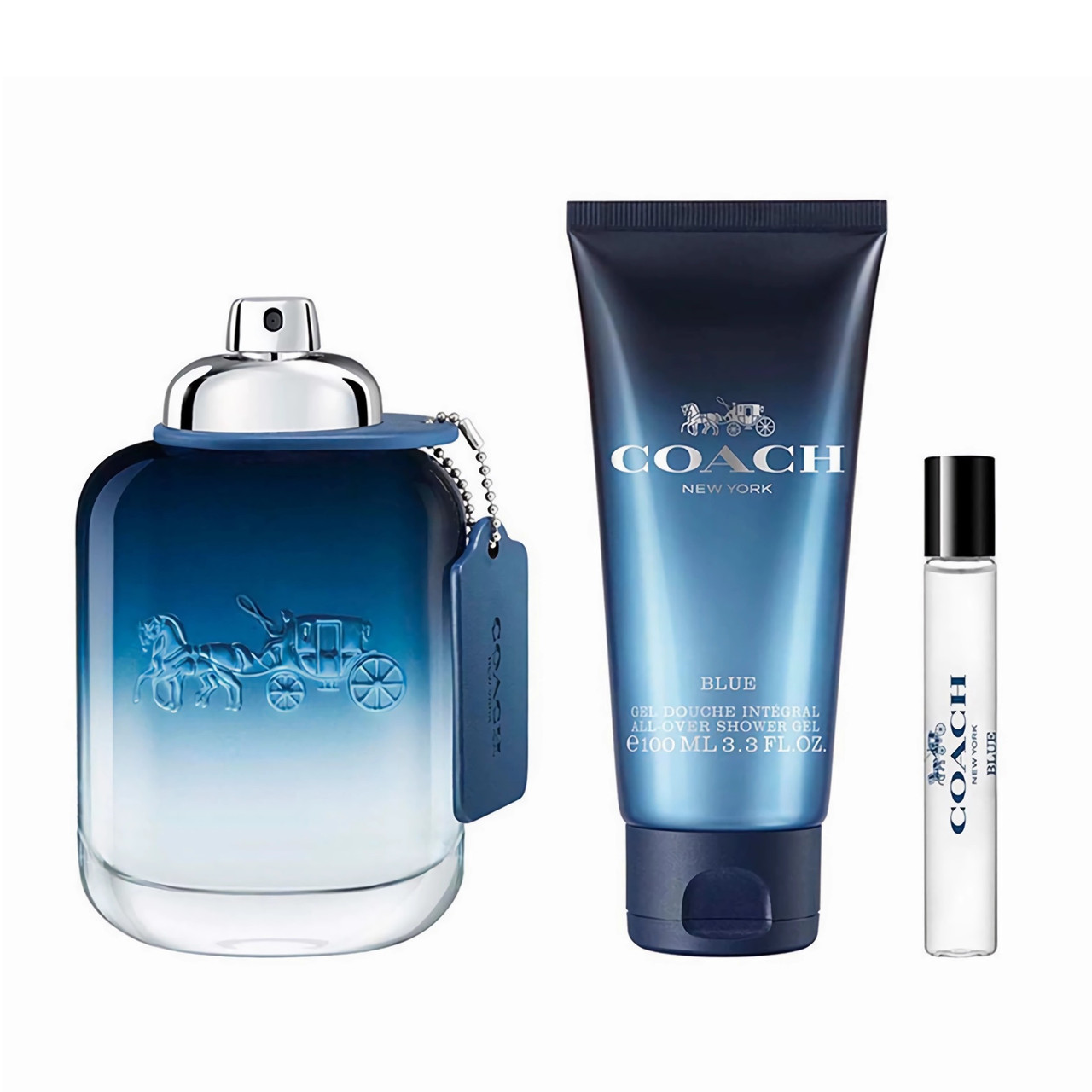 COACH BLUE 3 PCS SET FOR MEN: 3.3 EAU DE TOILETTE SPRAY + 0.5 EAU DE ...